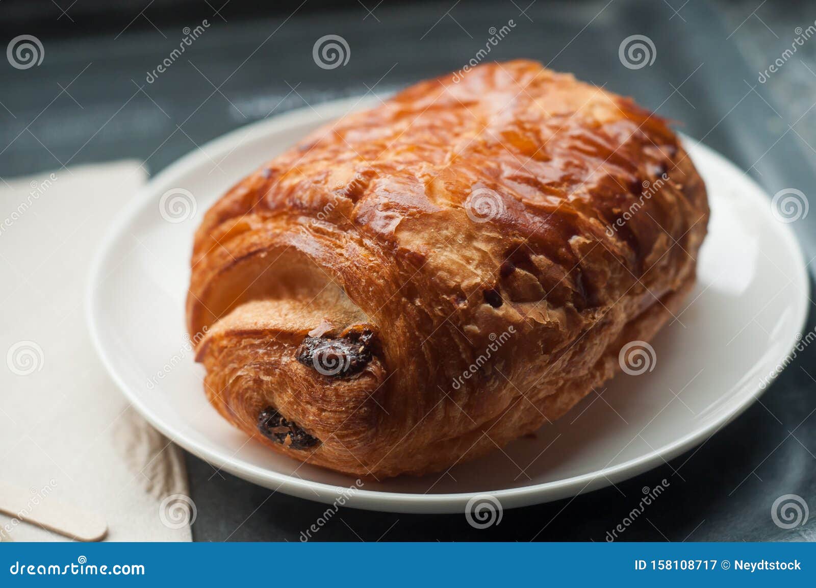 French Chocolatine On Table Royalty-Free Stock Photography ...