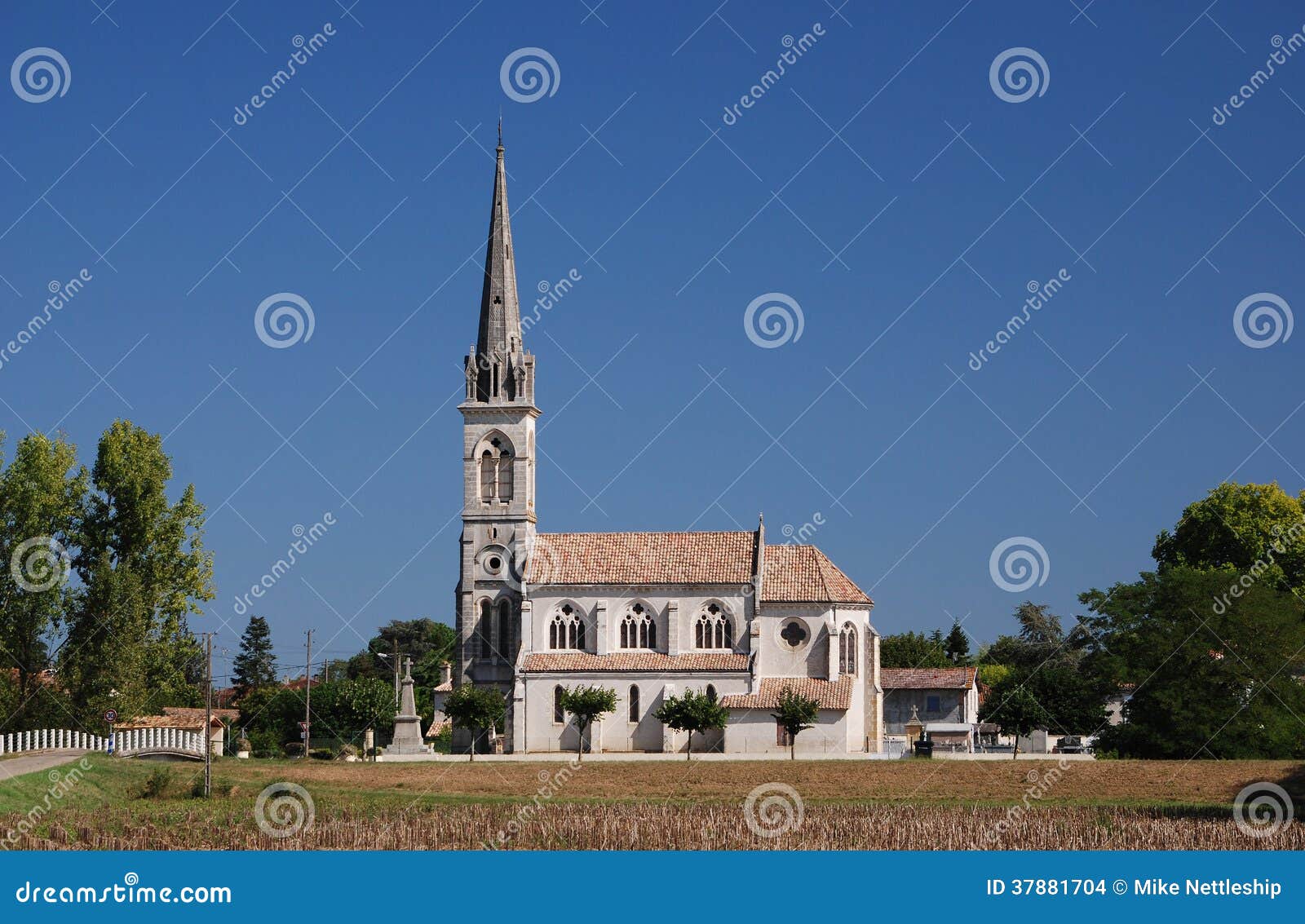 French church stock photo. Image of church, buildings - 37881704