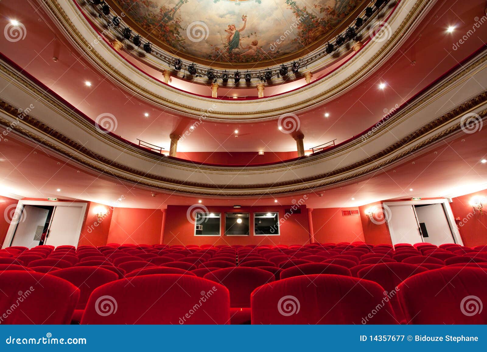 French classical theater stock image. Image of high, empty - 14357677
