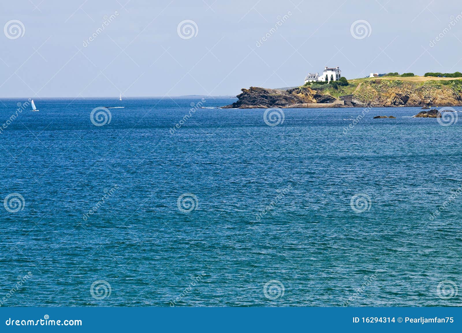 French coast stock photo. Image of peaceful, sailboat - 16294314