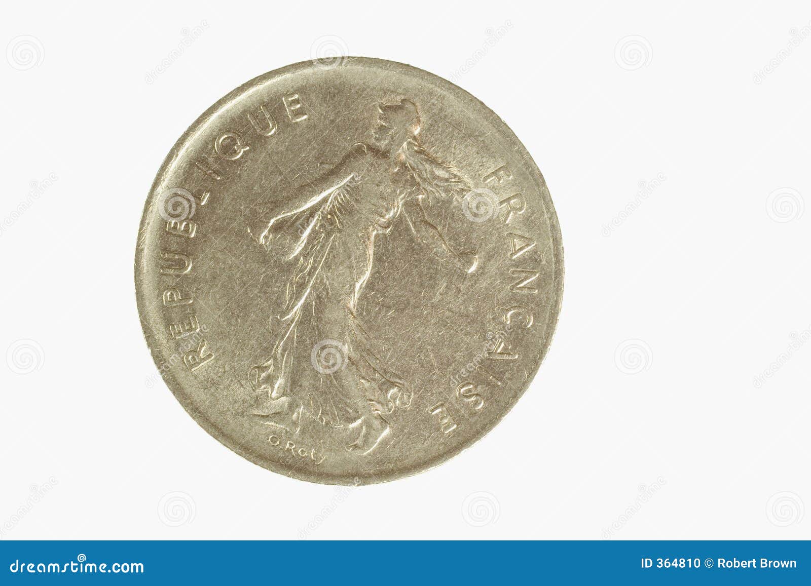 French Coin 1 stock photo. Image of francaise, older, france - 364810