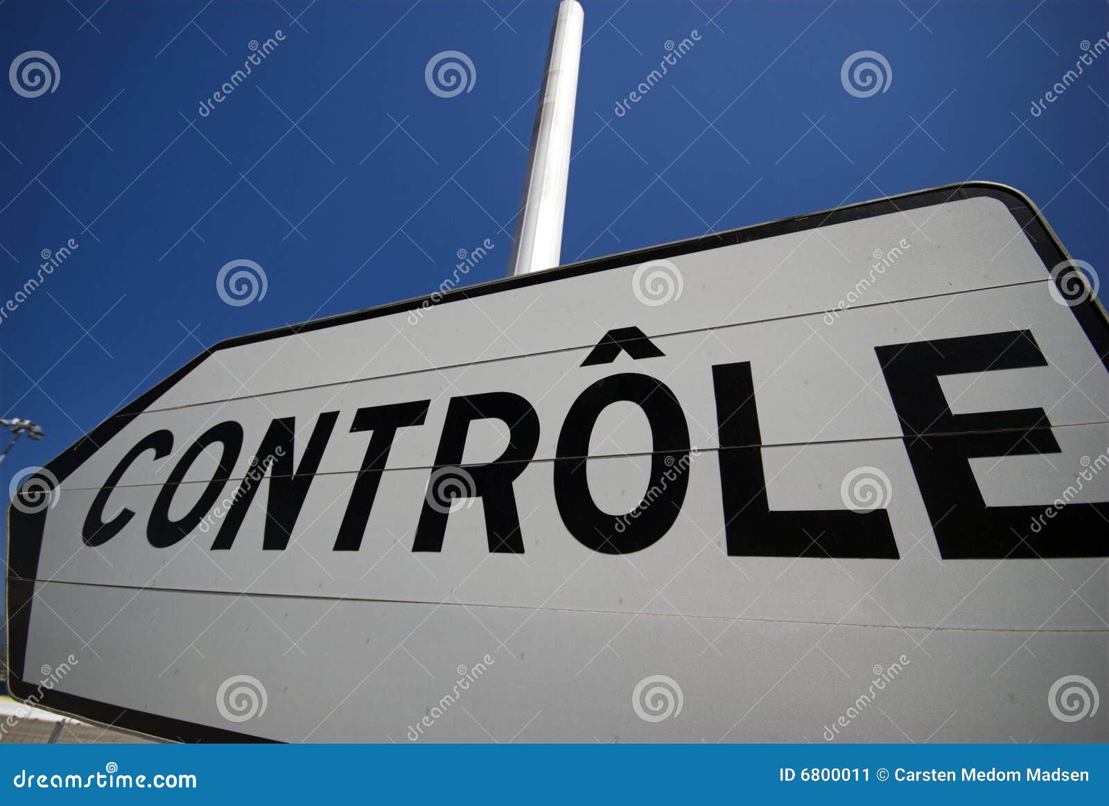 French Control Sign stock illustration. Illustration of controle - 6800011