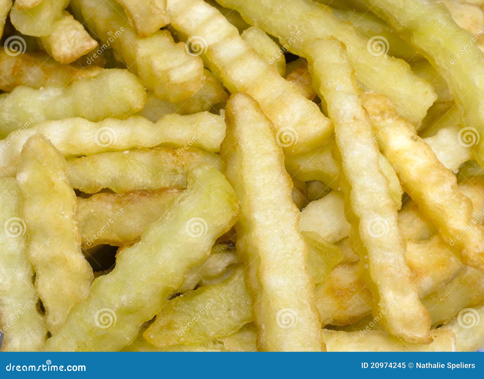 French Crinkle Fries Macro stock image. Image of fried - 20974245