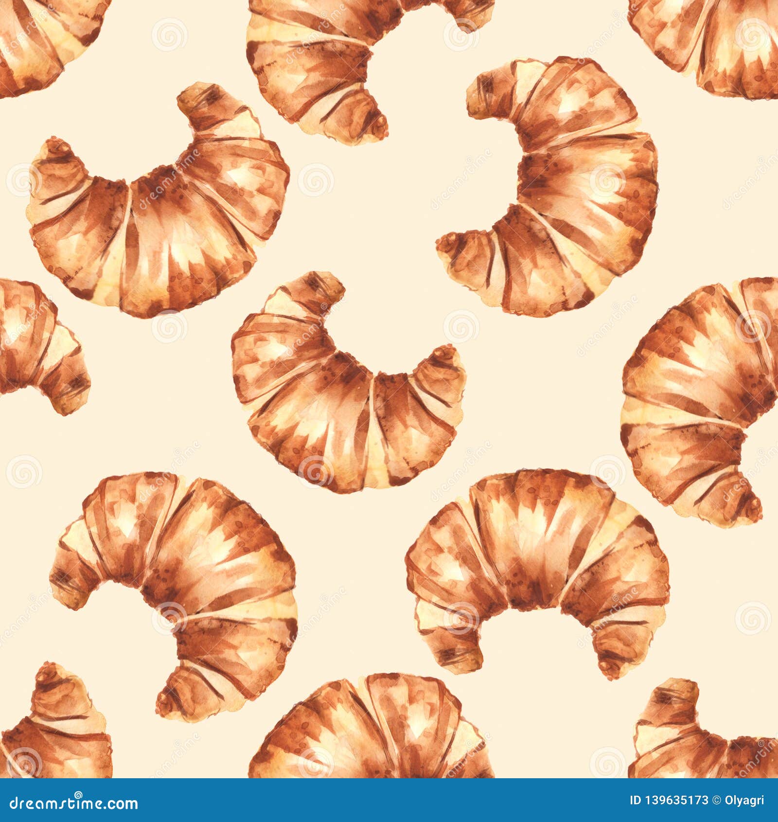 French Croissant. Seamless Pattern Stock Illustration - Illustration of ... French Croissant. Seamless Pattern Stock Illustration - Illustration of ...
