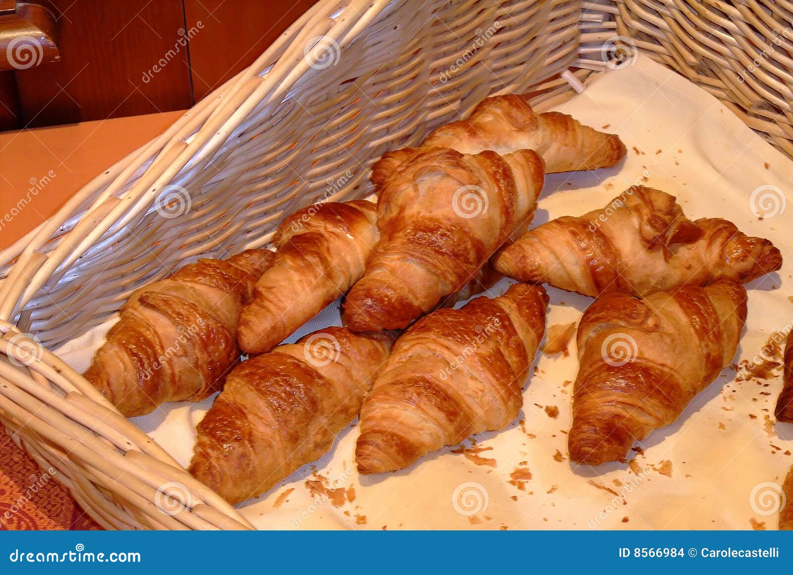 French croissants - stock photo. Image of breakfast, pastry - 8566984