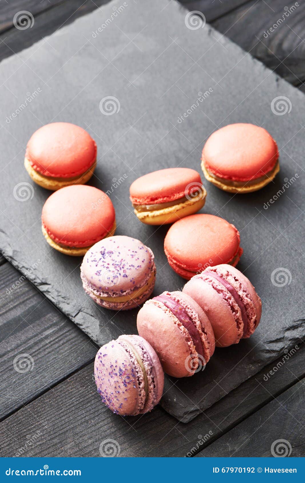 French Delicious Dessert Macaroons Stock Photo - Image of food ...