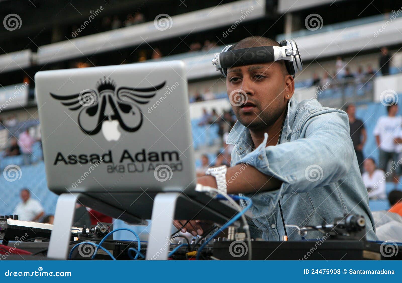 French DJ Assad editorial stock photo. Image of assad - 24475908