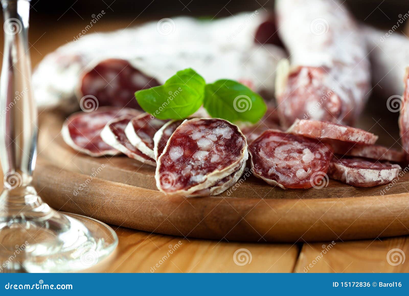 French dried sausage stock photo. Image of beverage, dried - 15172836