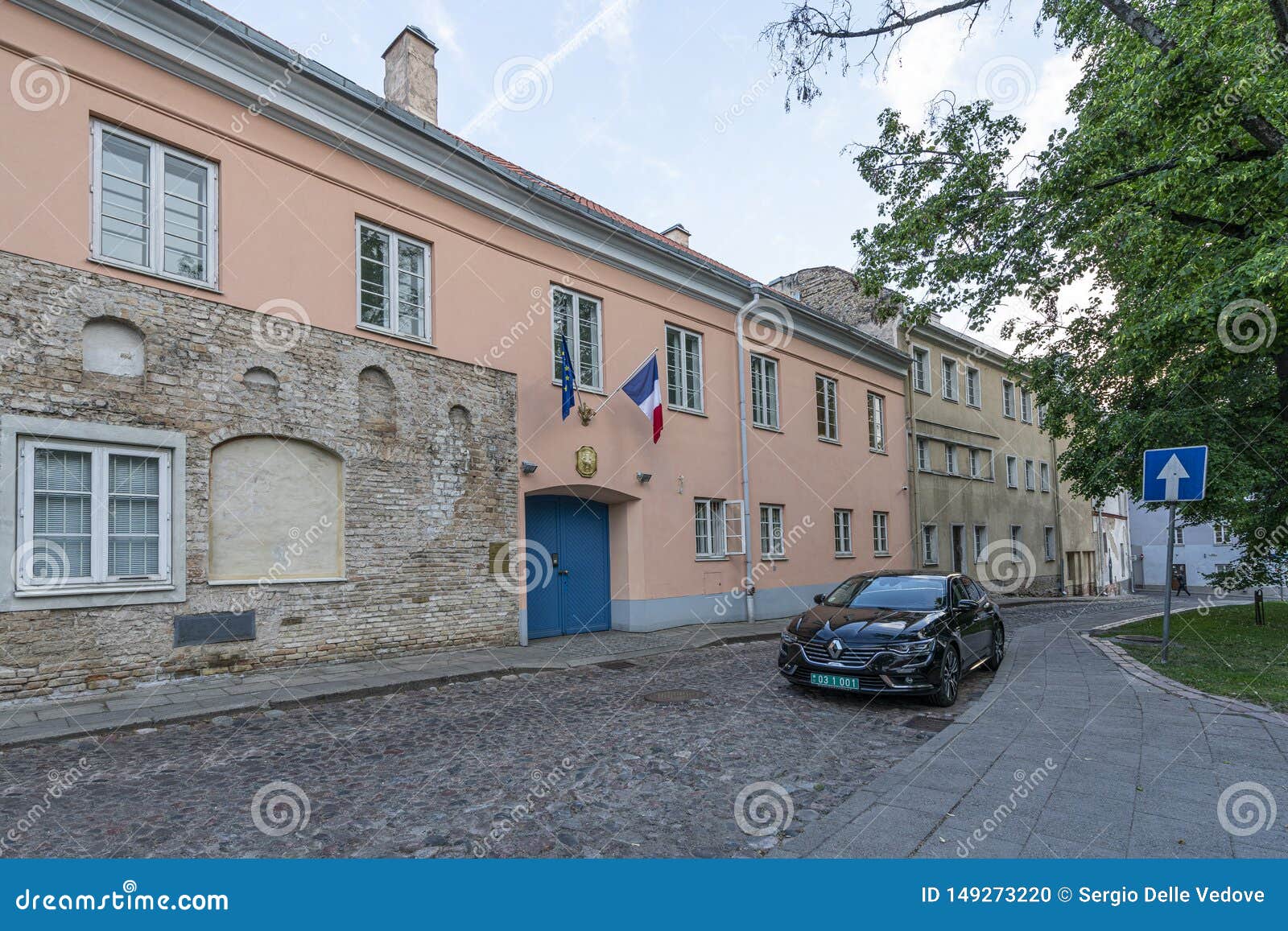 French Embassy in Vilnius stock photo. Image of architecture - 149273220