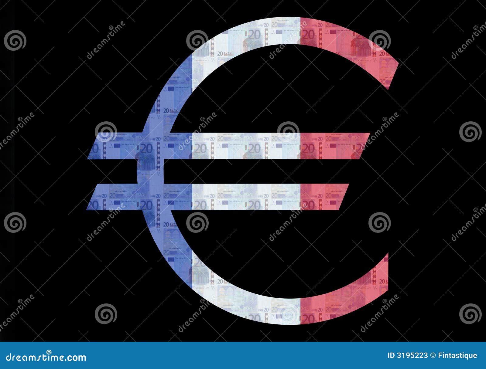 French Euro flag stock illustration. Illustration of symbol - 3195223