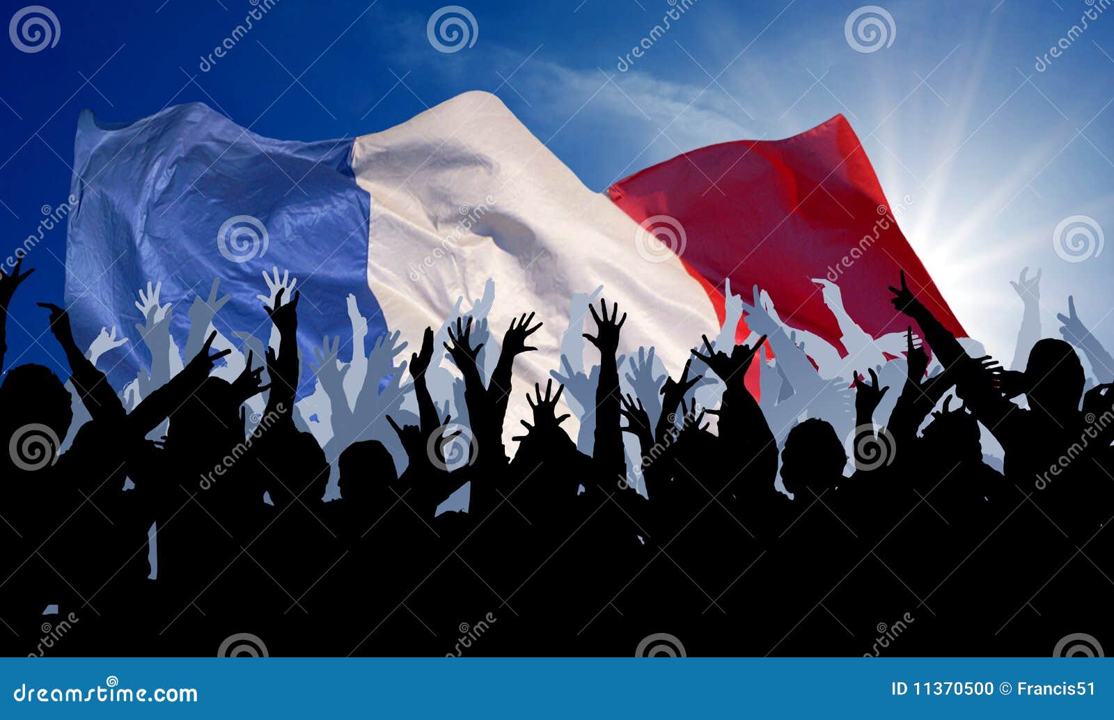 French Fans stock illustration. Illustration of france - 11370500