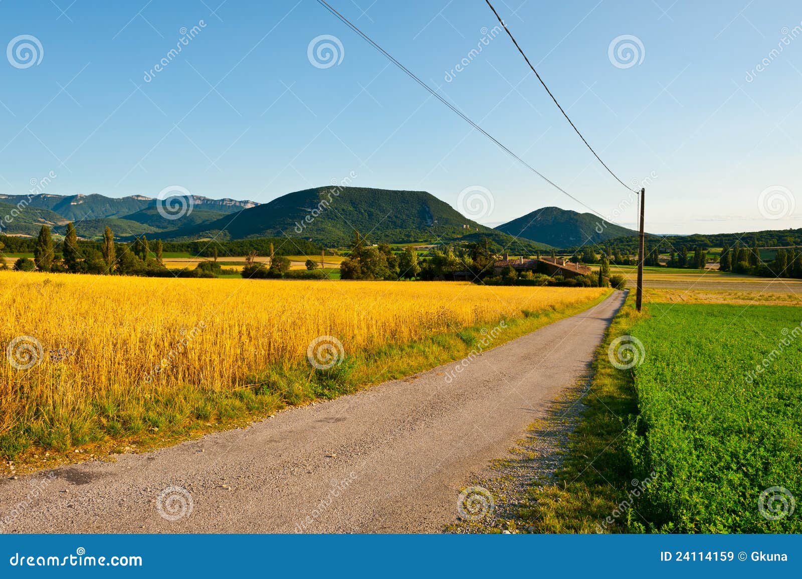 French Fields stock image. Image of alpine, architecture - 24114159
