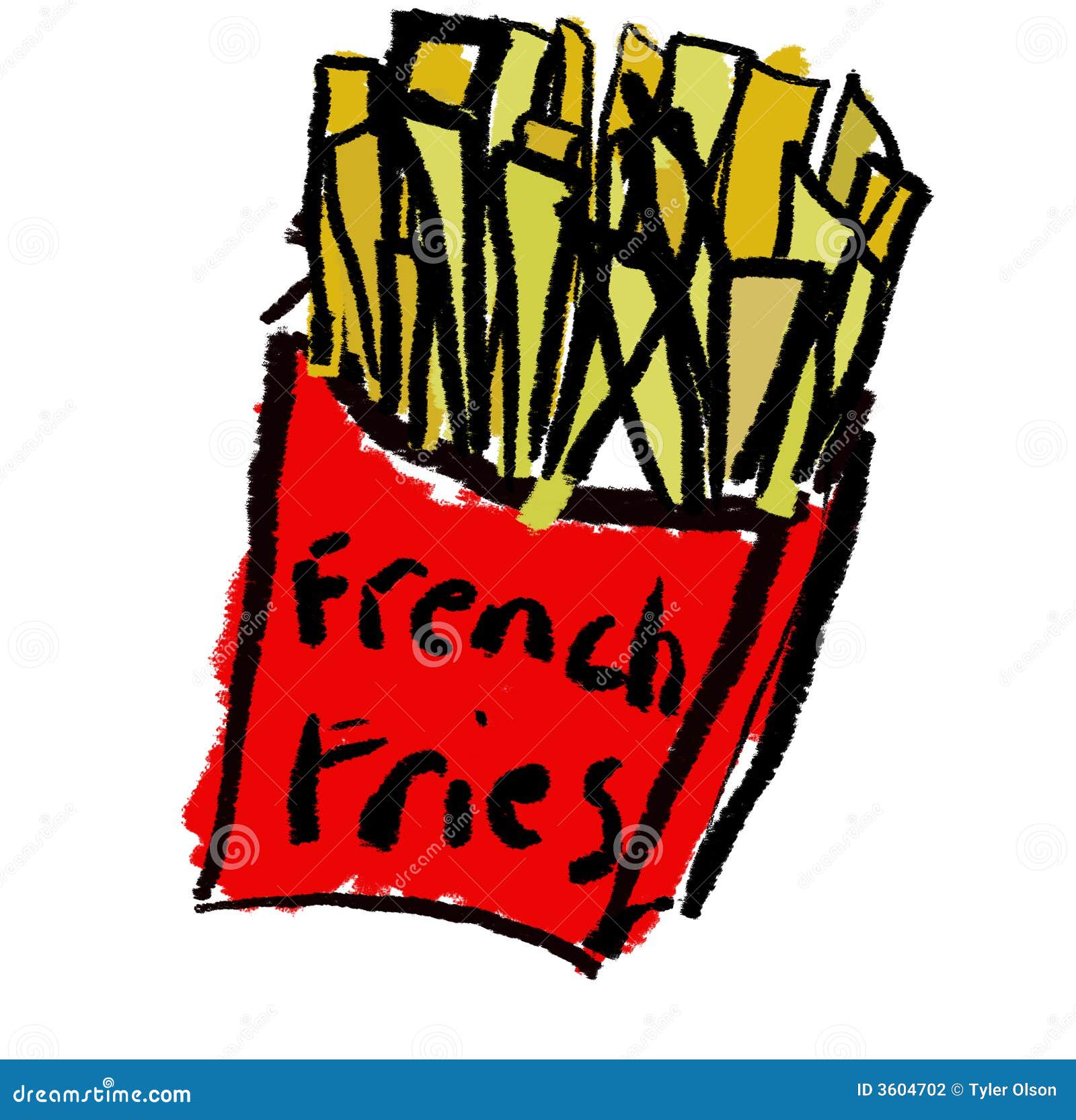 French Fires stock illustration. Illustration of chips - 3604702