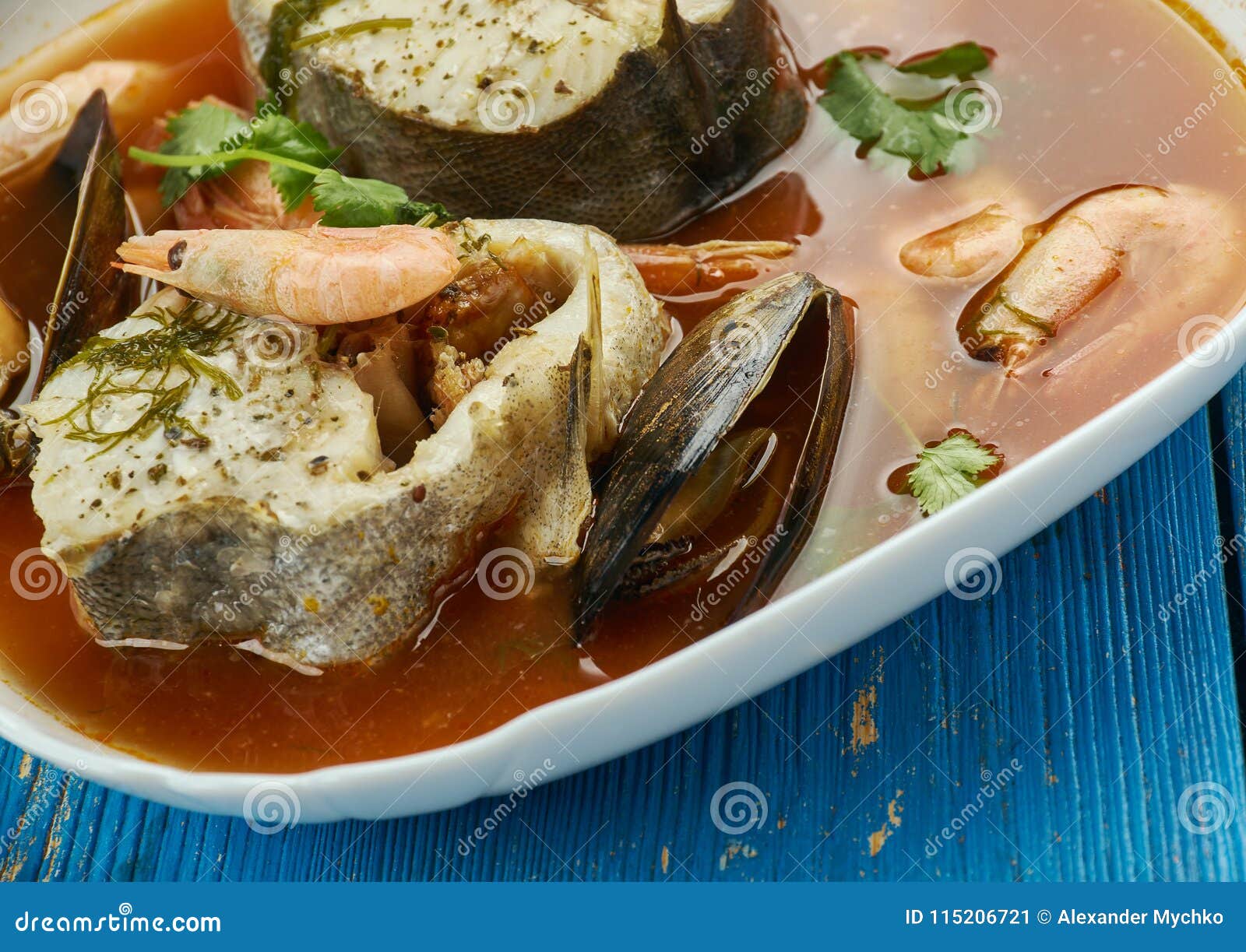 French fish soup stock image. Image of provence, cutlery - 115206721