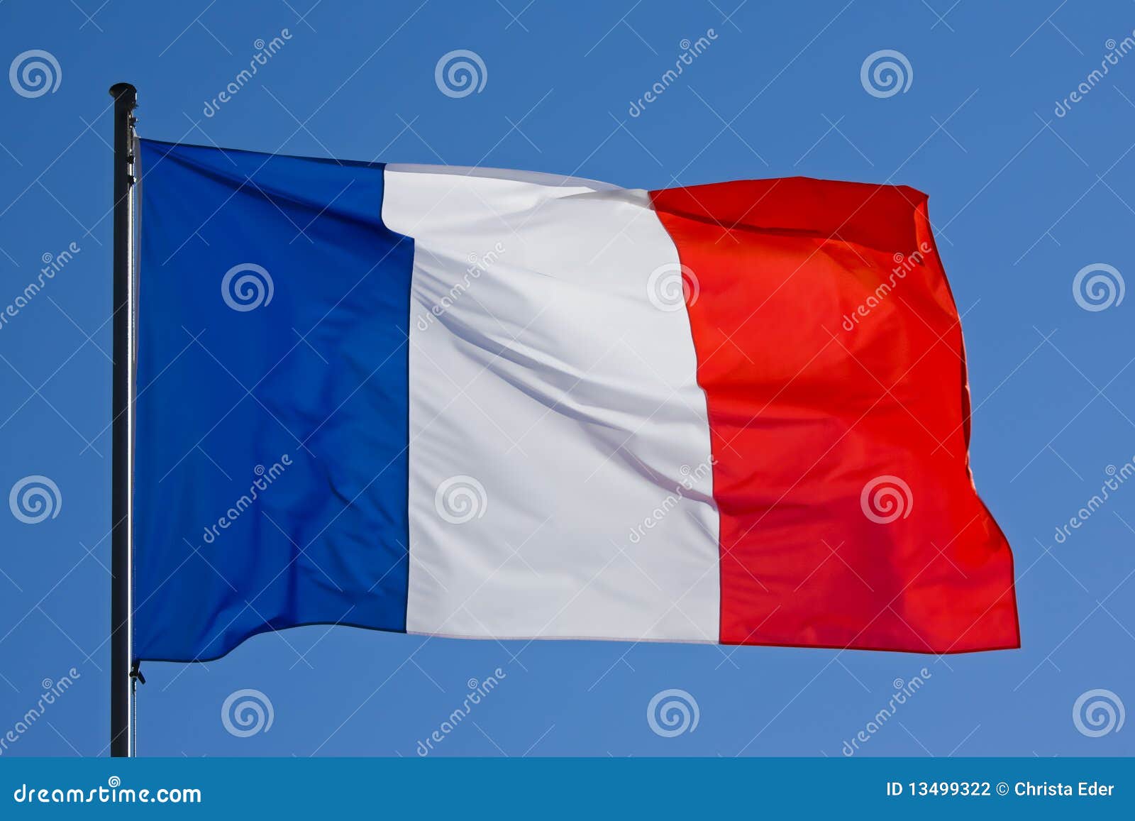 French flag stock photo. Image of white, tricolor, banner - 13499322
