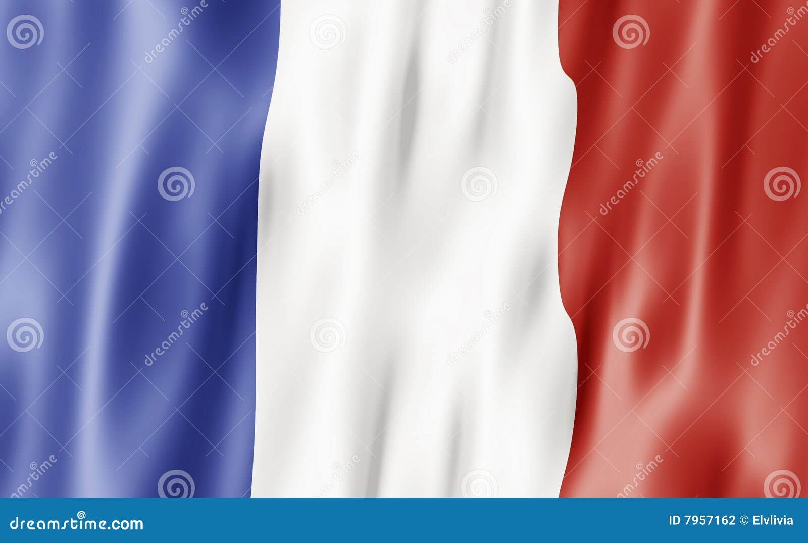 French Flag Created From Splash Colours Blue White Red. Royalty-Free ...