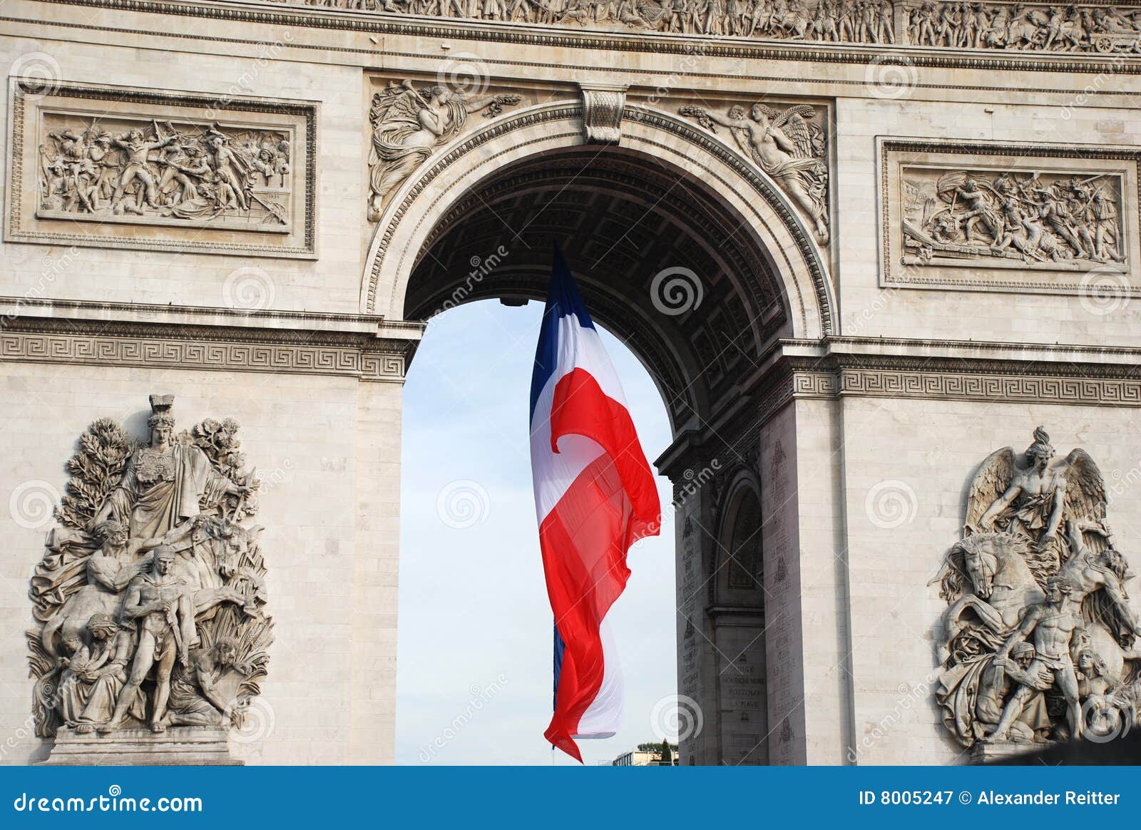 French flag stock image. Image of france, hanging, elysees - 8005247