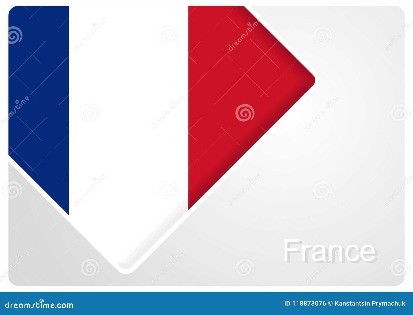 French Flag Design Background. Vector Illustration. Stock Vector ...