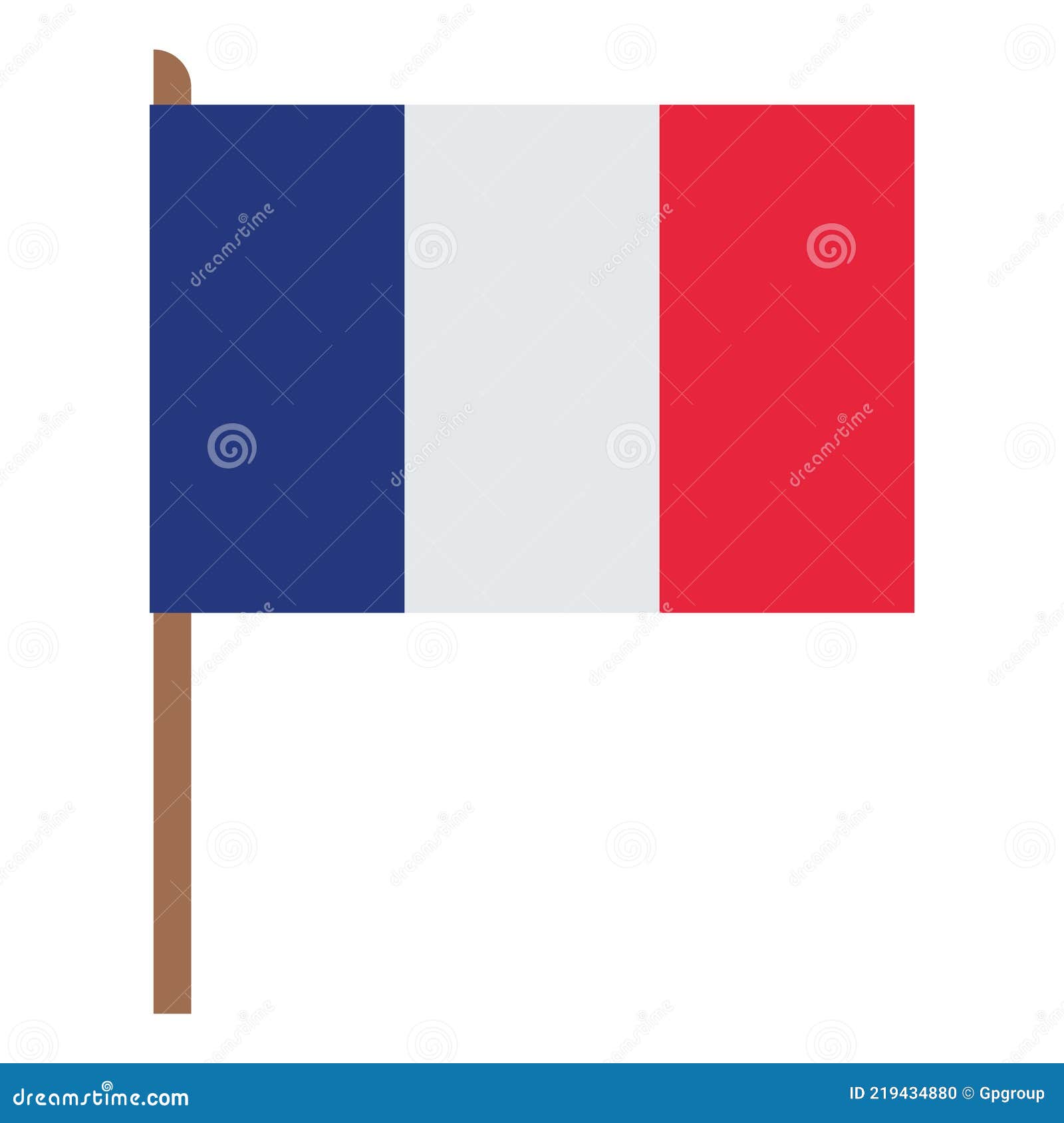 French flag design stock vector. Illustration of artistic - 219434880
