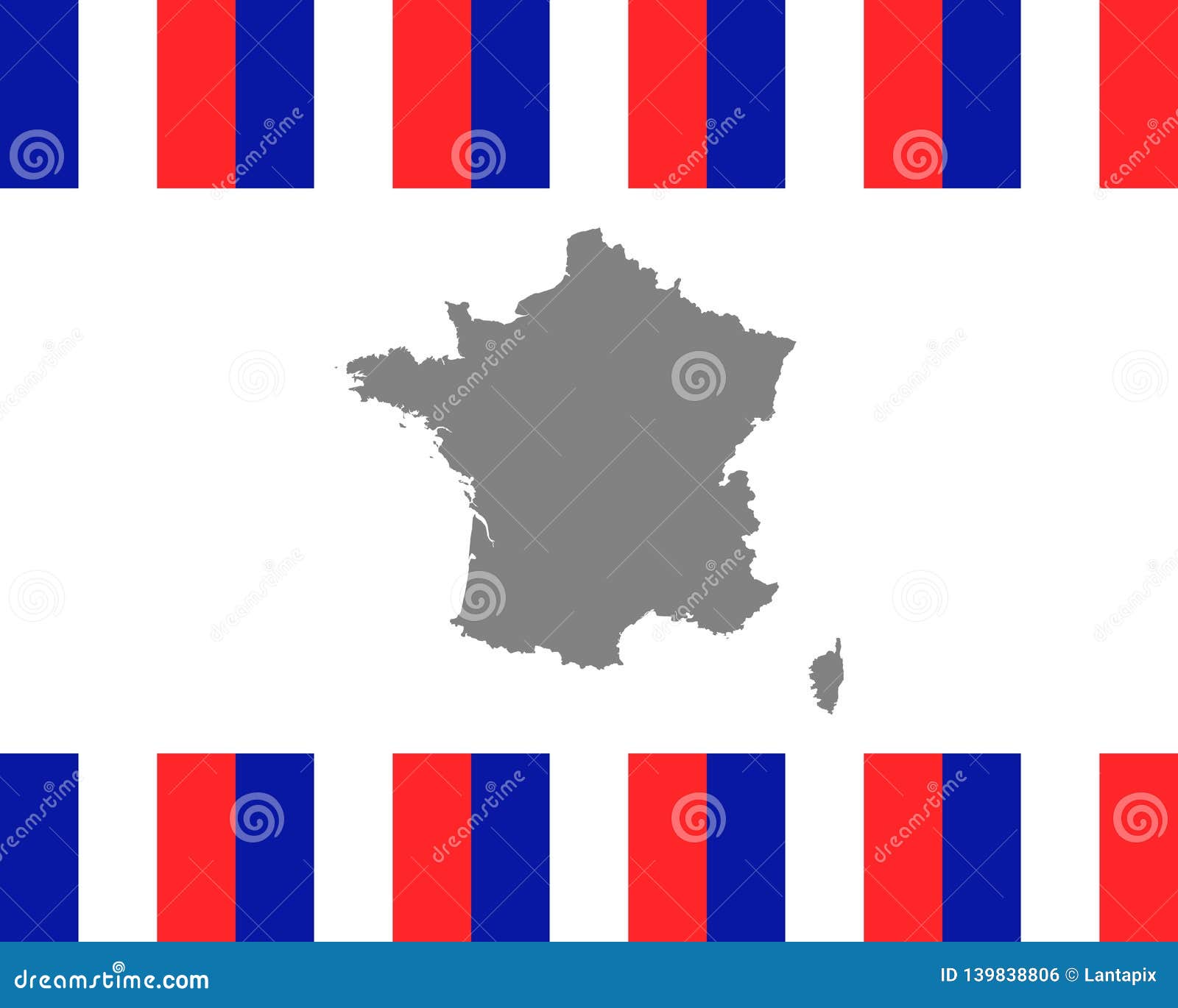 French flag and map stock vector. Illustration of graphic - 139838806