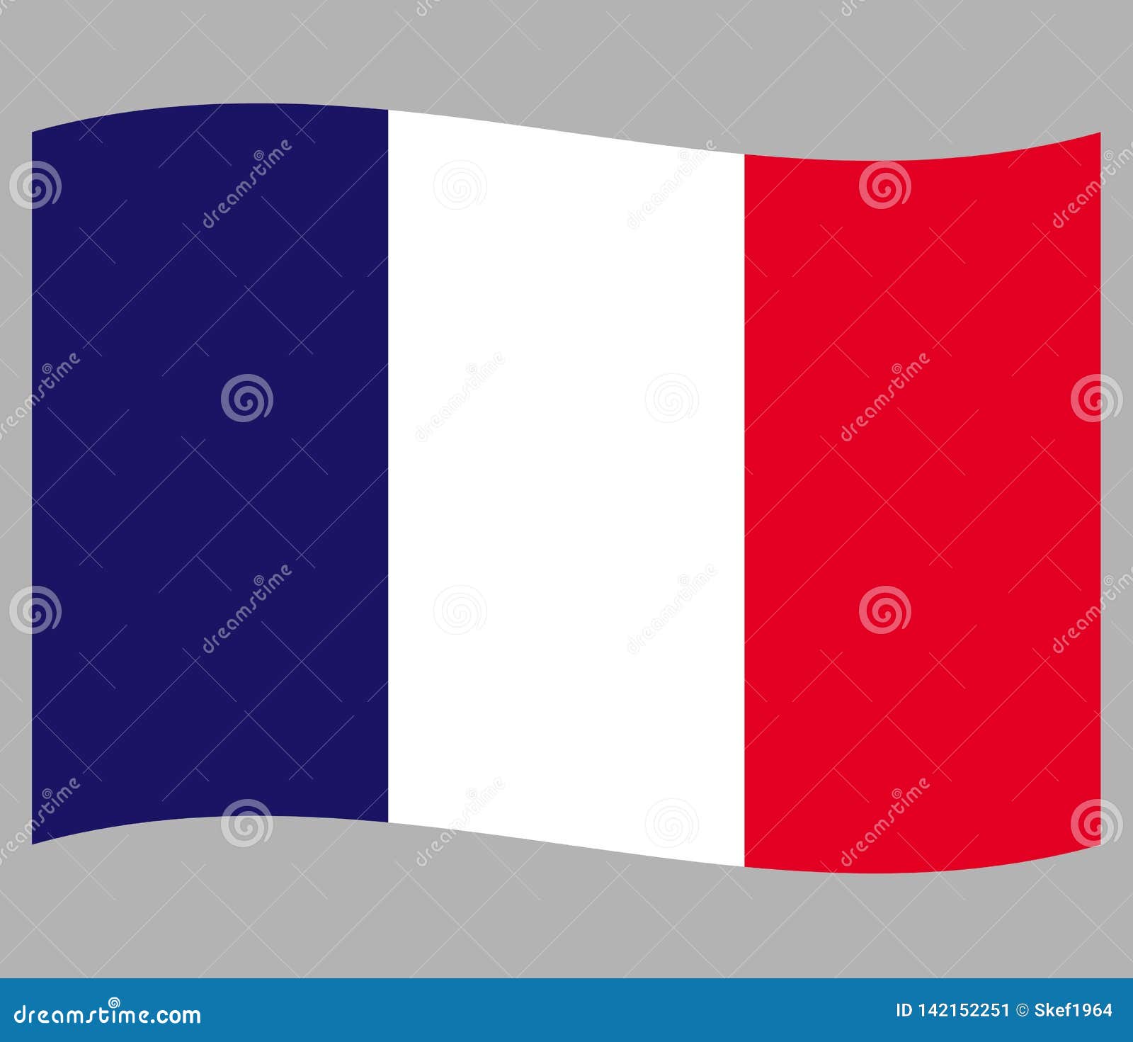 French Flag Wave Pattern Background. Stock Vector - Illustration of ...