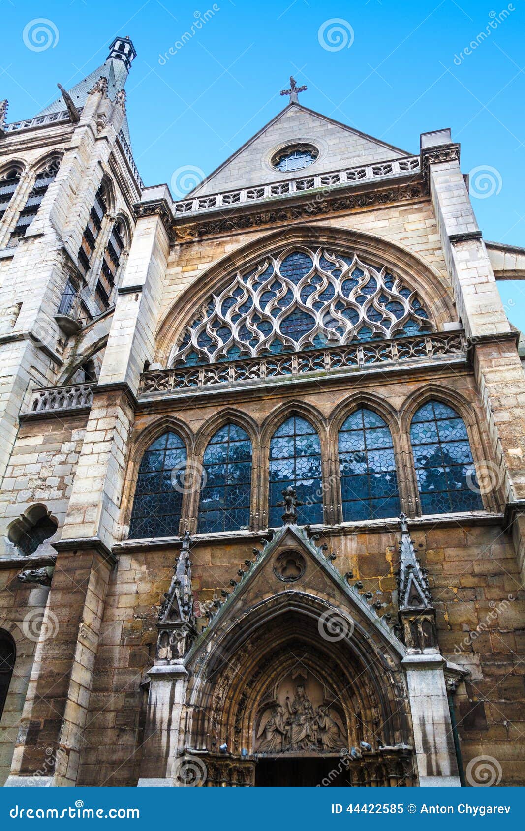 French Flaming Gothic Example. Stock Image - Image of masonry, french ...