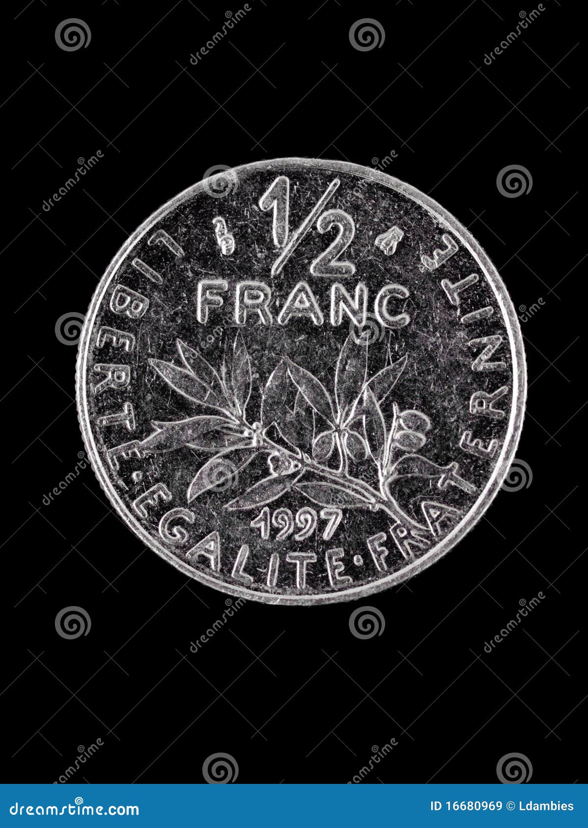 French Franc coin stock image. Image of currency, finance - 16680969