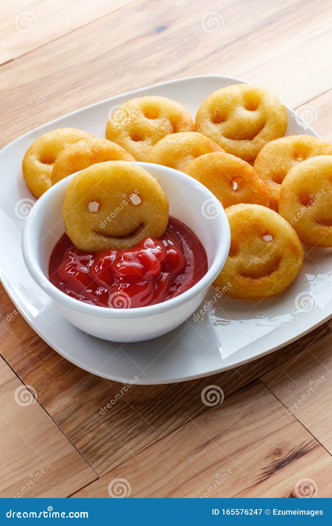 French Fried Potato Smiles stock image. Image of facial - 165576247