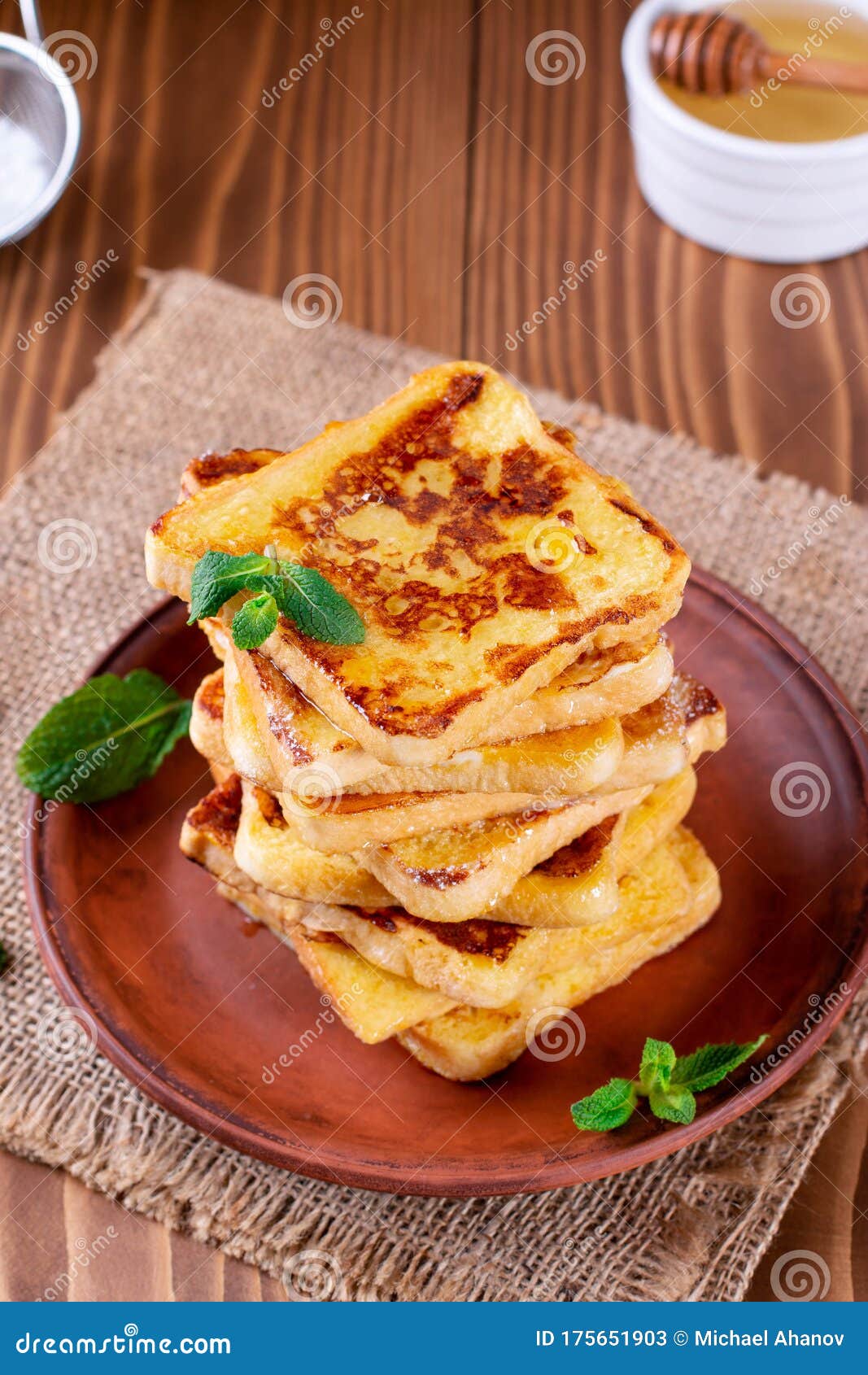 French fried toast stock image. Image of brunch, meal - 175651903