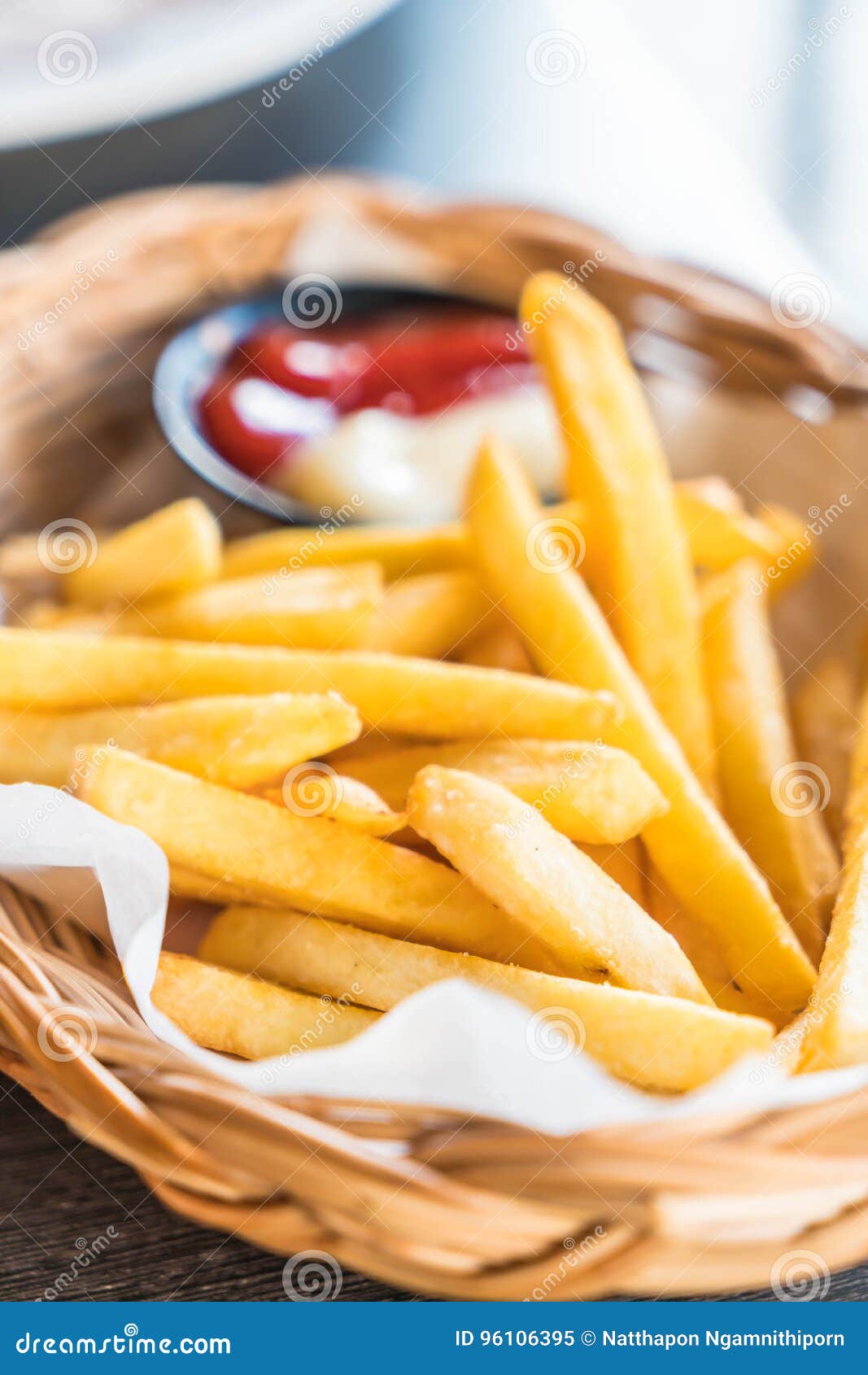 French fries in basket stock image. Image of golden, meal - 96106395