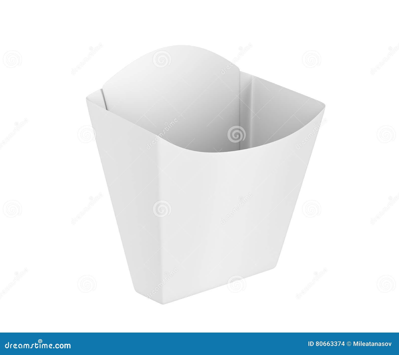 French fries box stock illustration. Illustration of product - 80663374