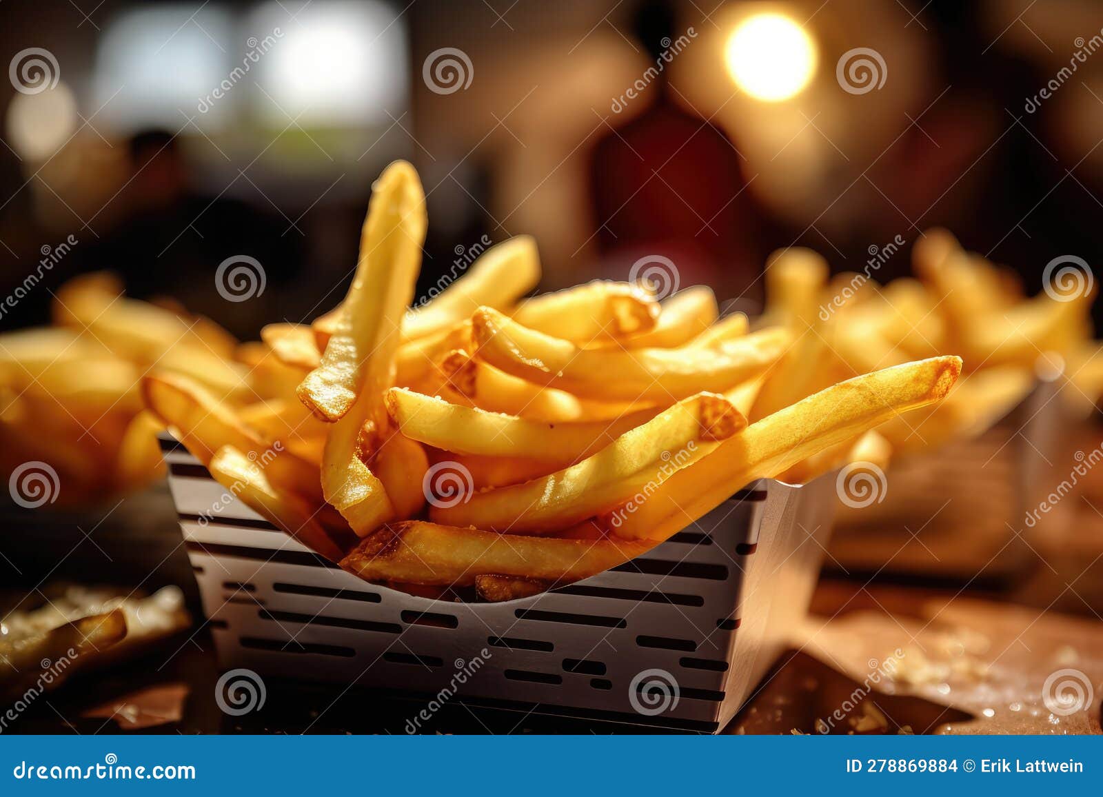 French Fries in a Close-up Shot, Macro Shot - Made with Generative AI ...