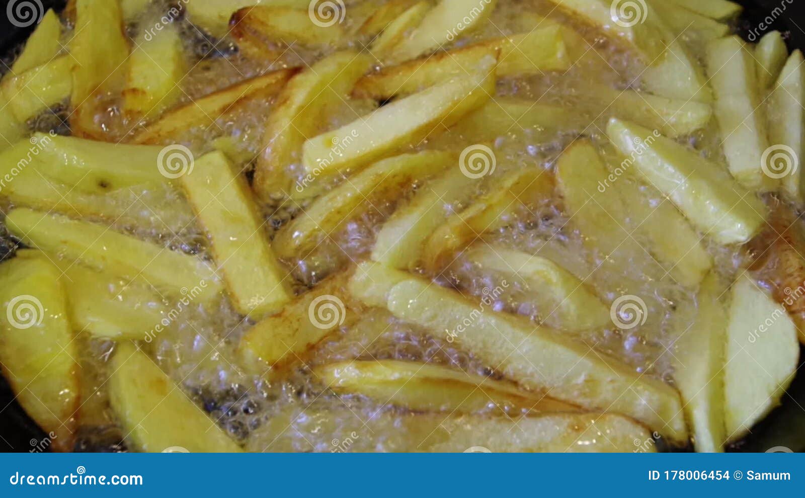 French Fries are Fried in a Large Pot Stock Footage - Video of dinner ...