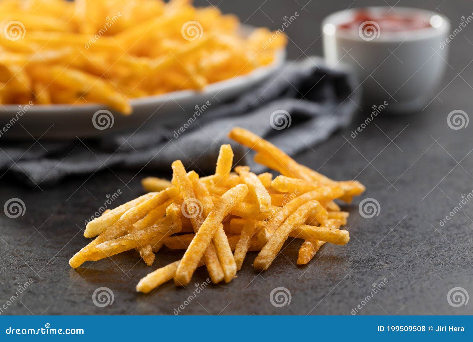 French Fries. Fried Mini Potato Sticks Stock Photo - Image of delicious ...