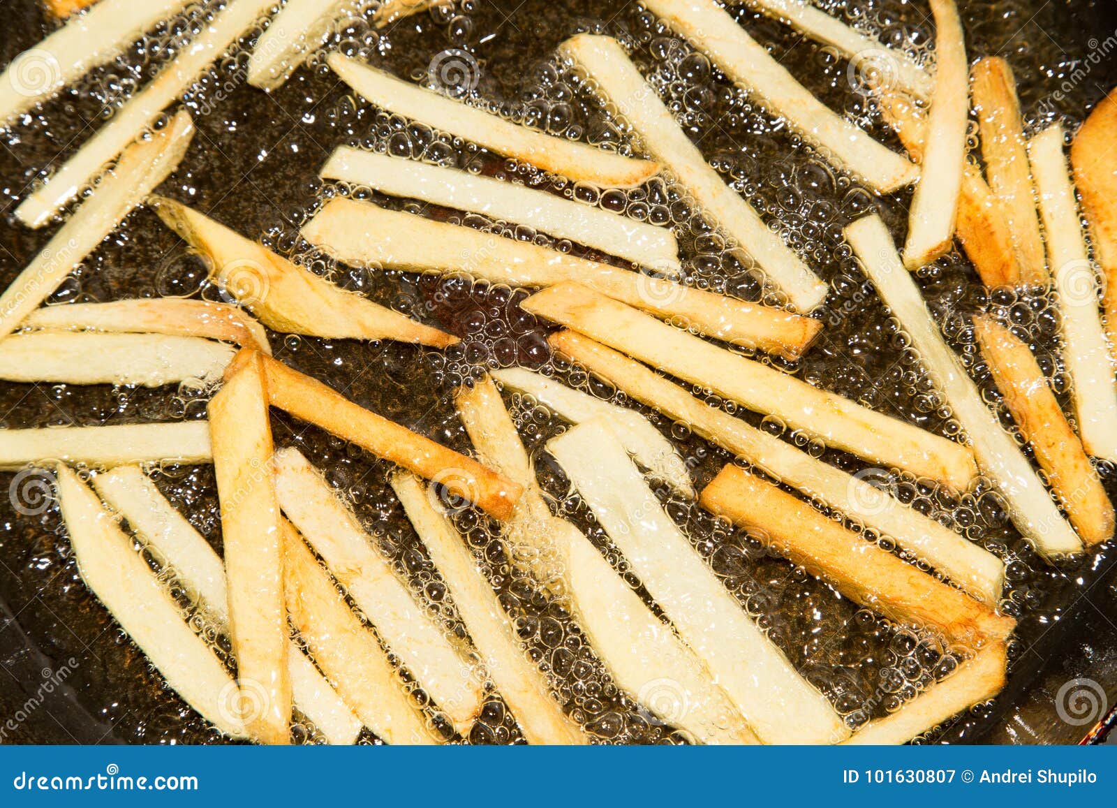 French Fries are Fried in a Pan Stock Image - Image of chips, gourmet ...