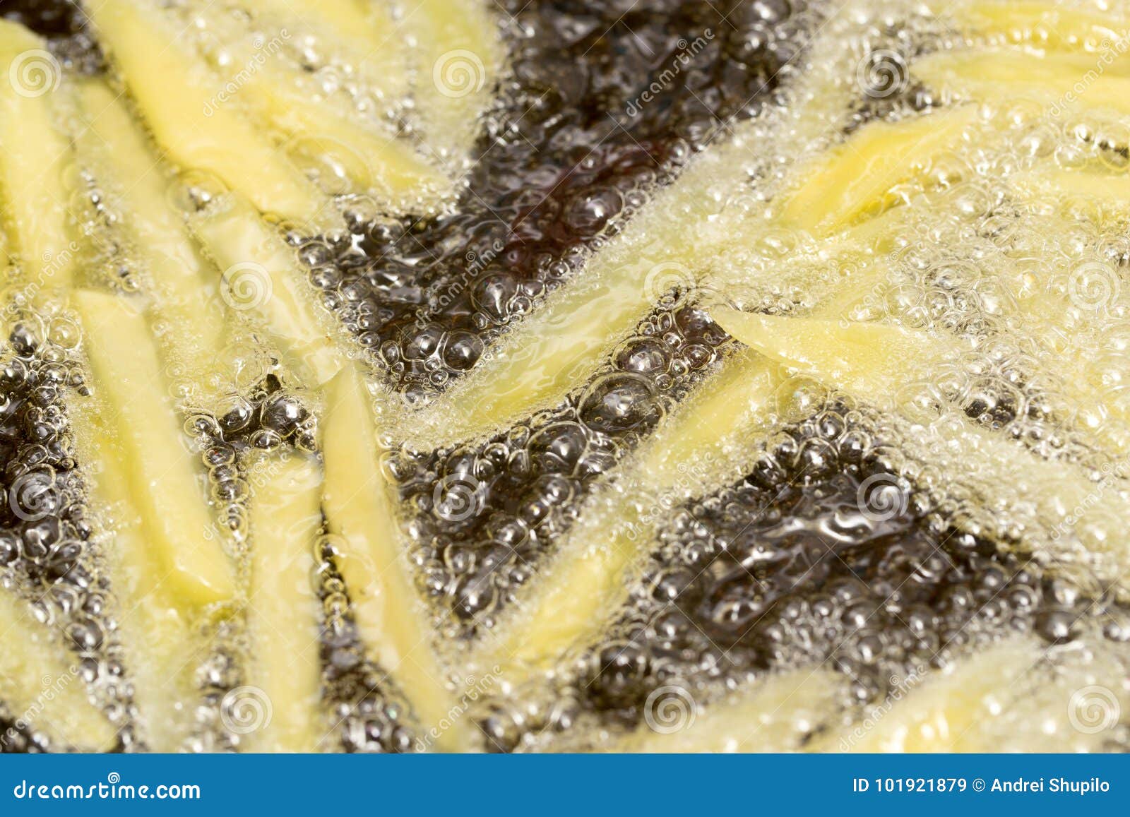 French Fries Fried in a Pan Stock Image - Image of chips, calories ...