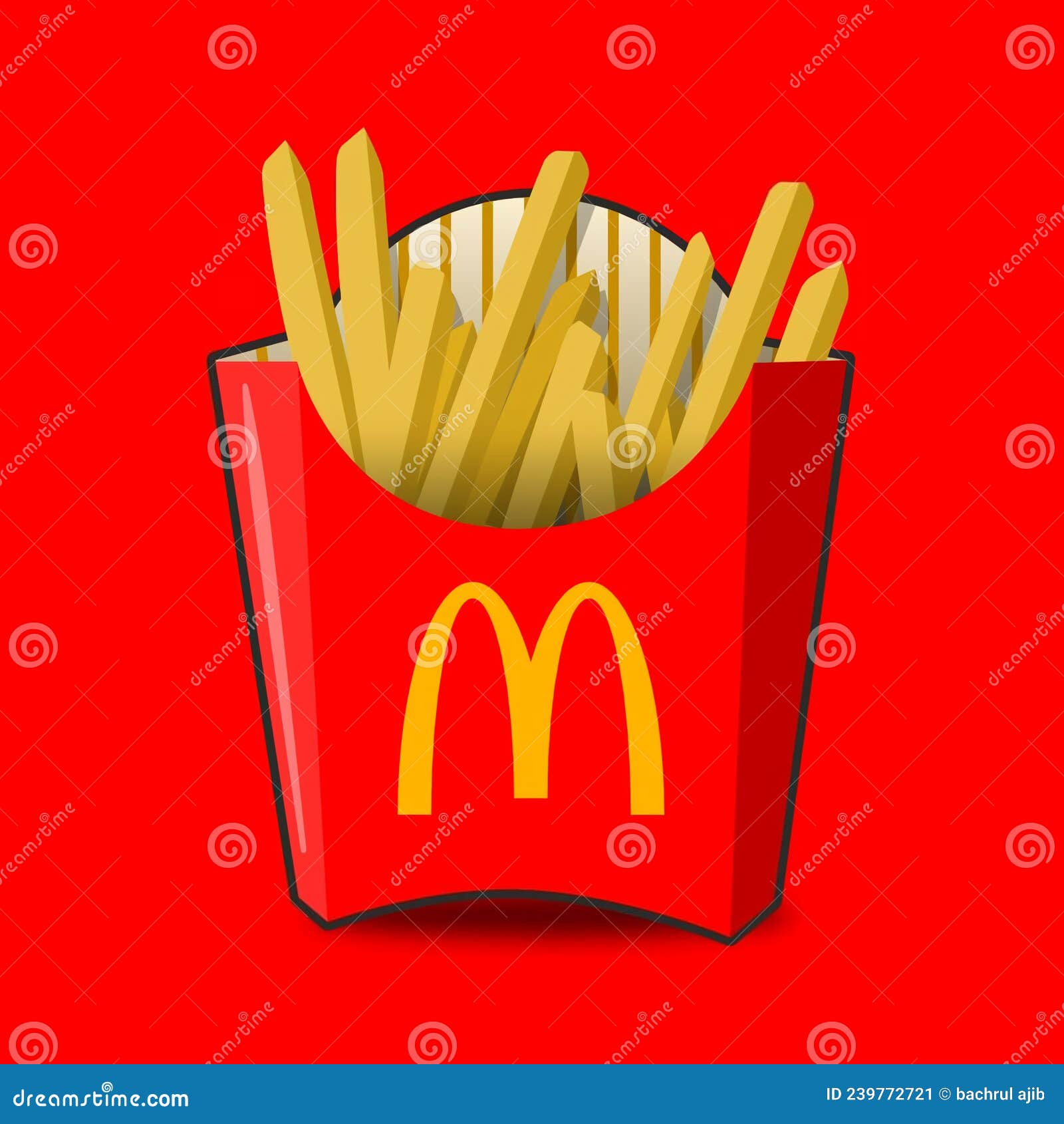 French fries from mcd editorial photo. Illustration of produce - 239772721