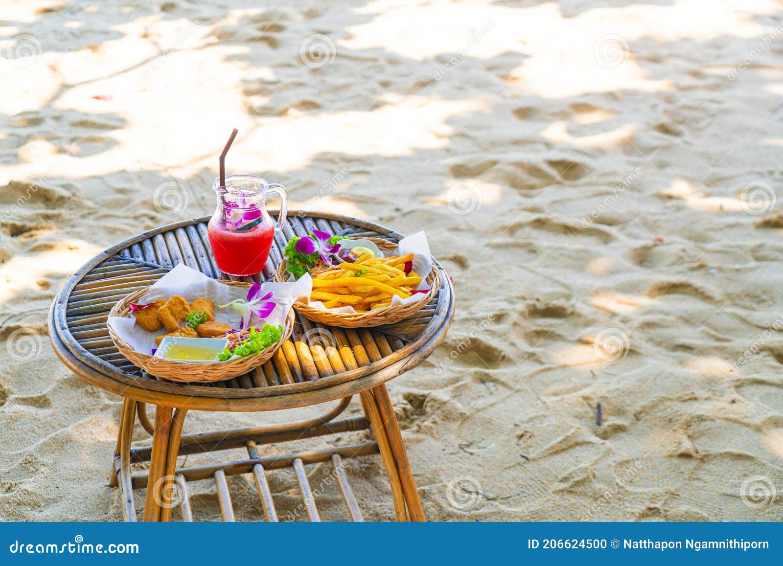 French Fries and Nugget on Table Stock Photo - Image of fresh, cuisine ...