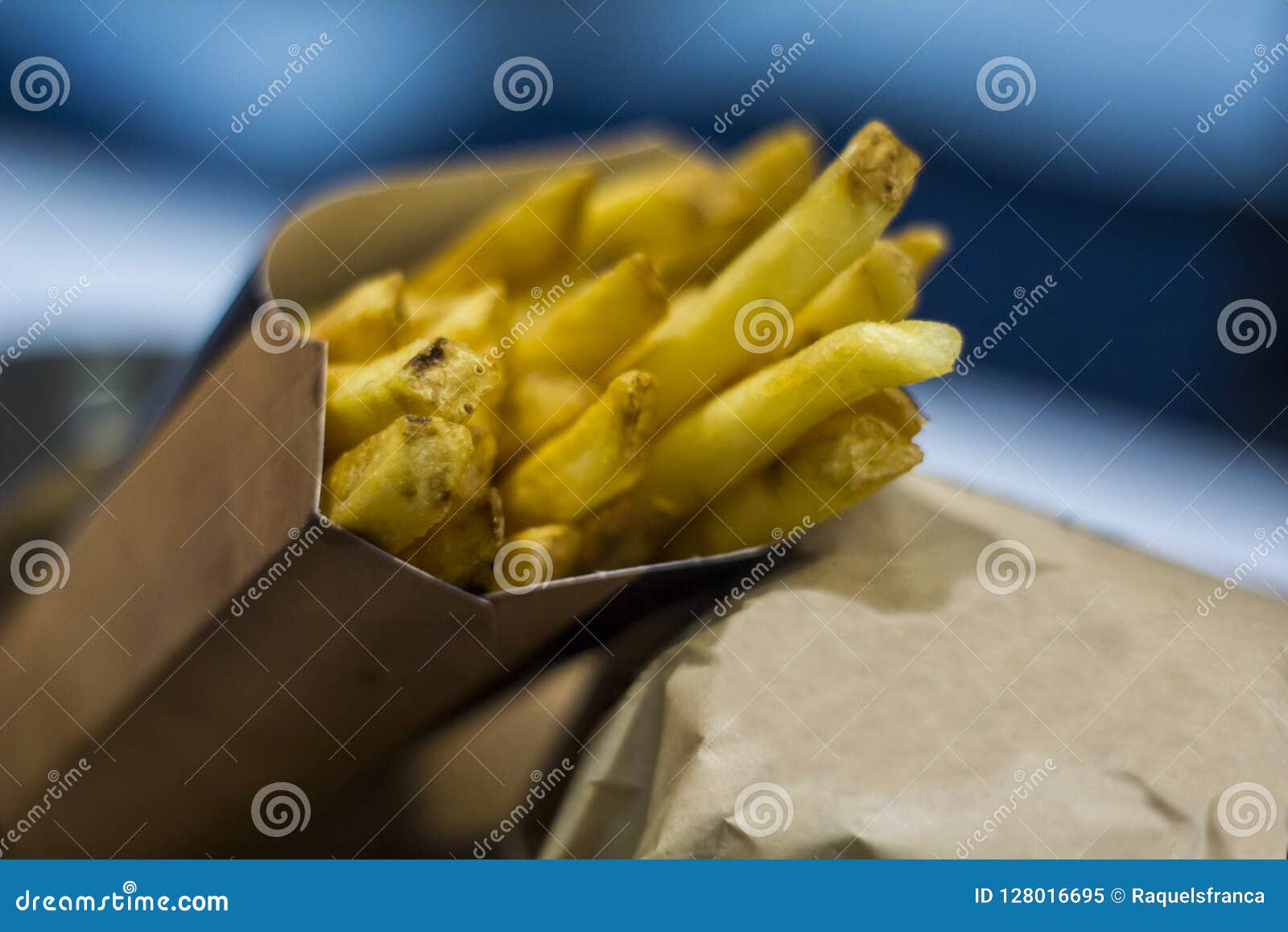 French Fries on Package stock image. Image of nutrition - 128016695