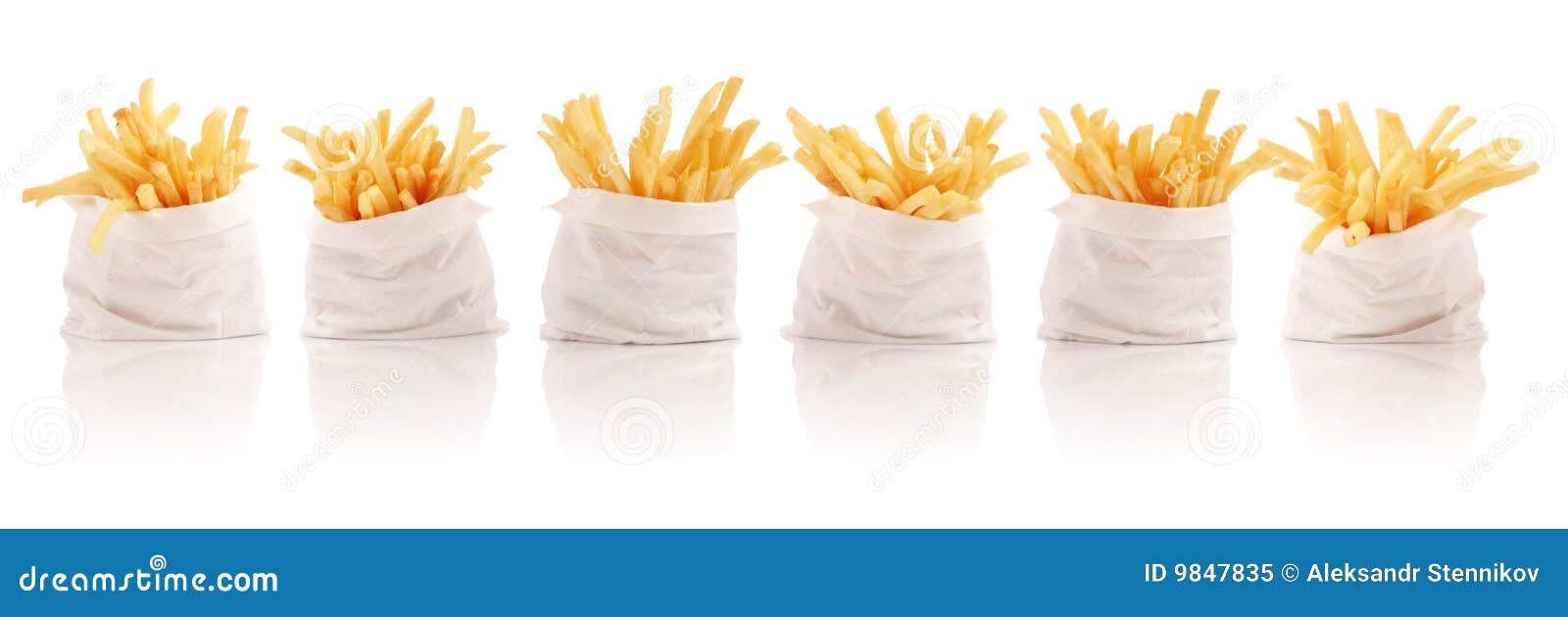 French fries packs stock image. Image of white, fries - 9847835