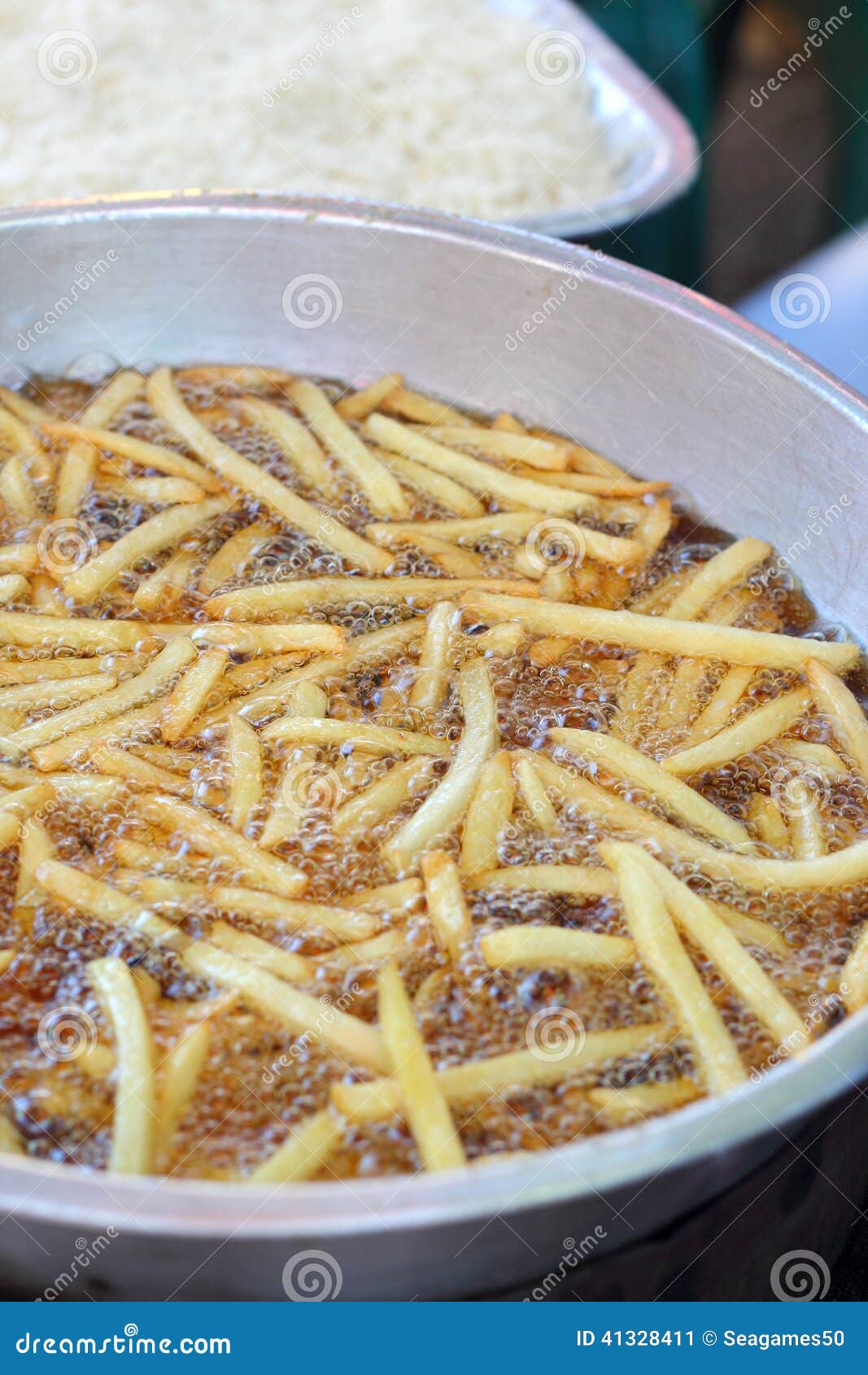 French fries in the pan stock image. Image of fries, group - 41328411