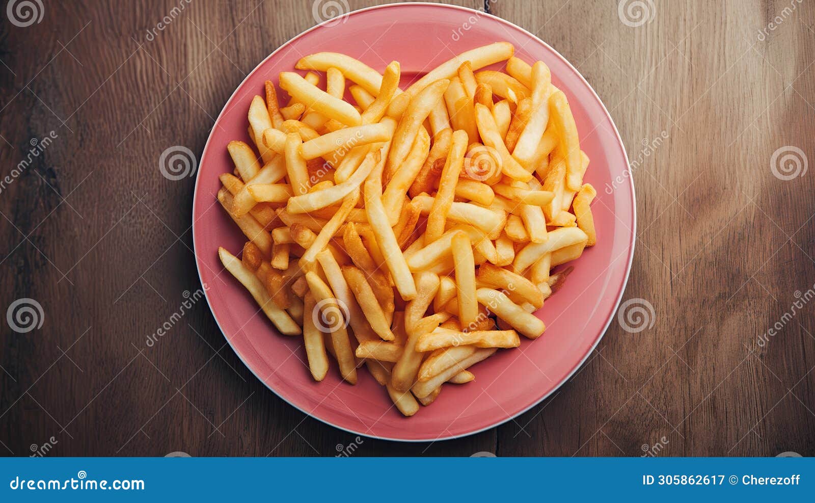 French fries on a plate stock image. Image of fast, delicious - 305862617