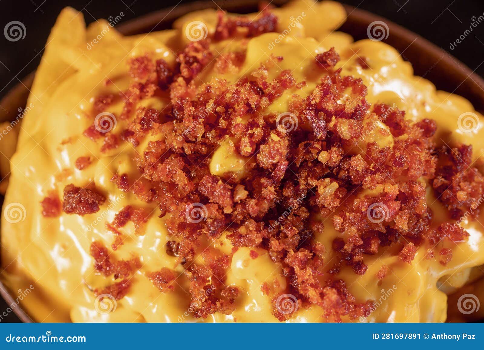 French Fries in Pot on Table in Front of Brick Wall Stock Image - Image ...