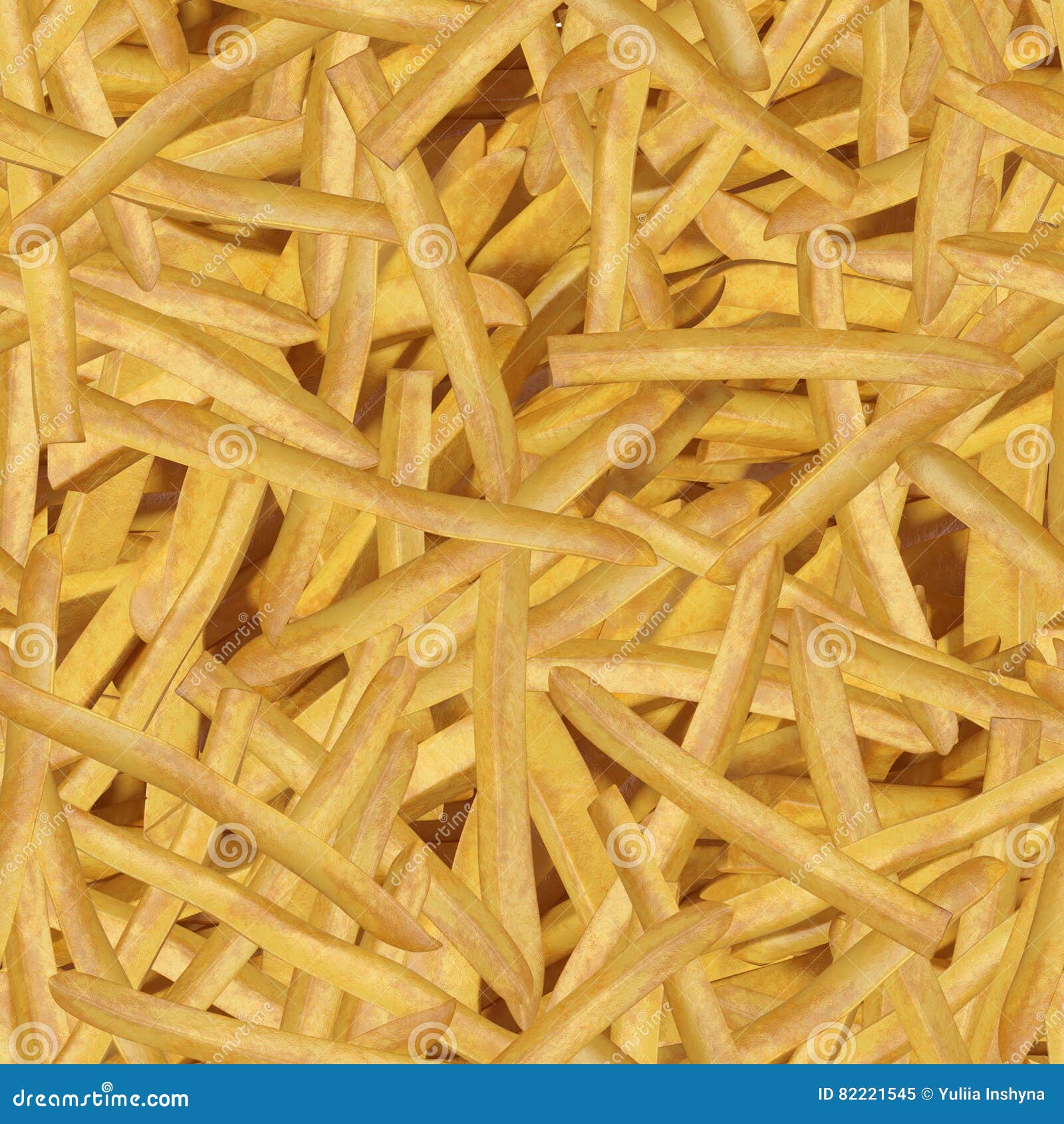 French Fries Seamless Pattern Stock Illustration - Illustration of pile ...