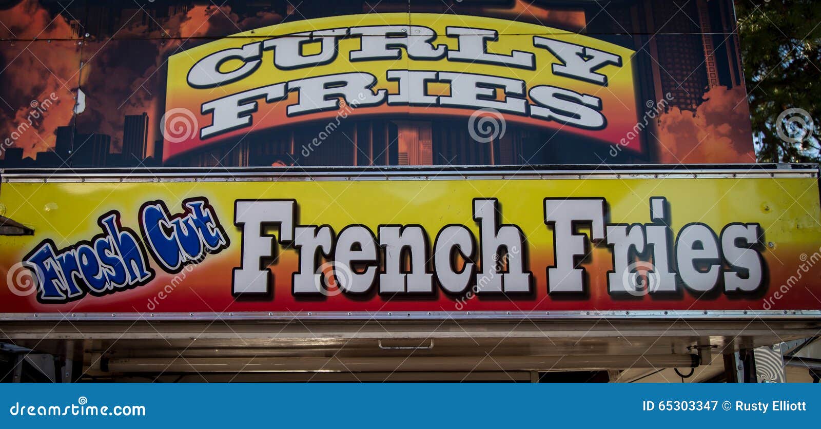 French fries sign stock image. Image of amusement, tickets - 65303347