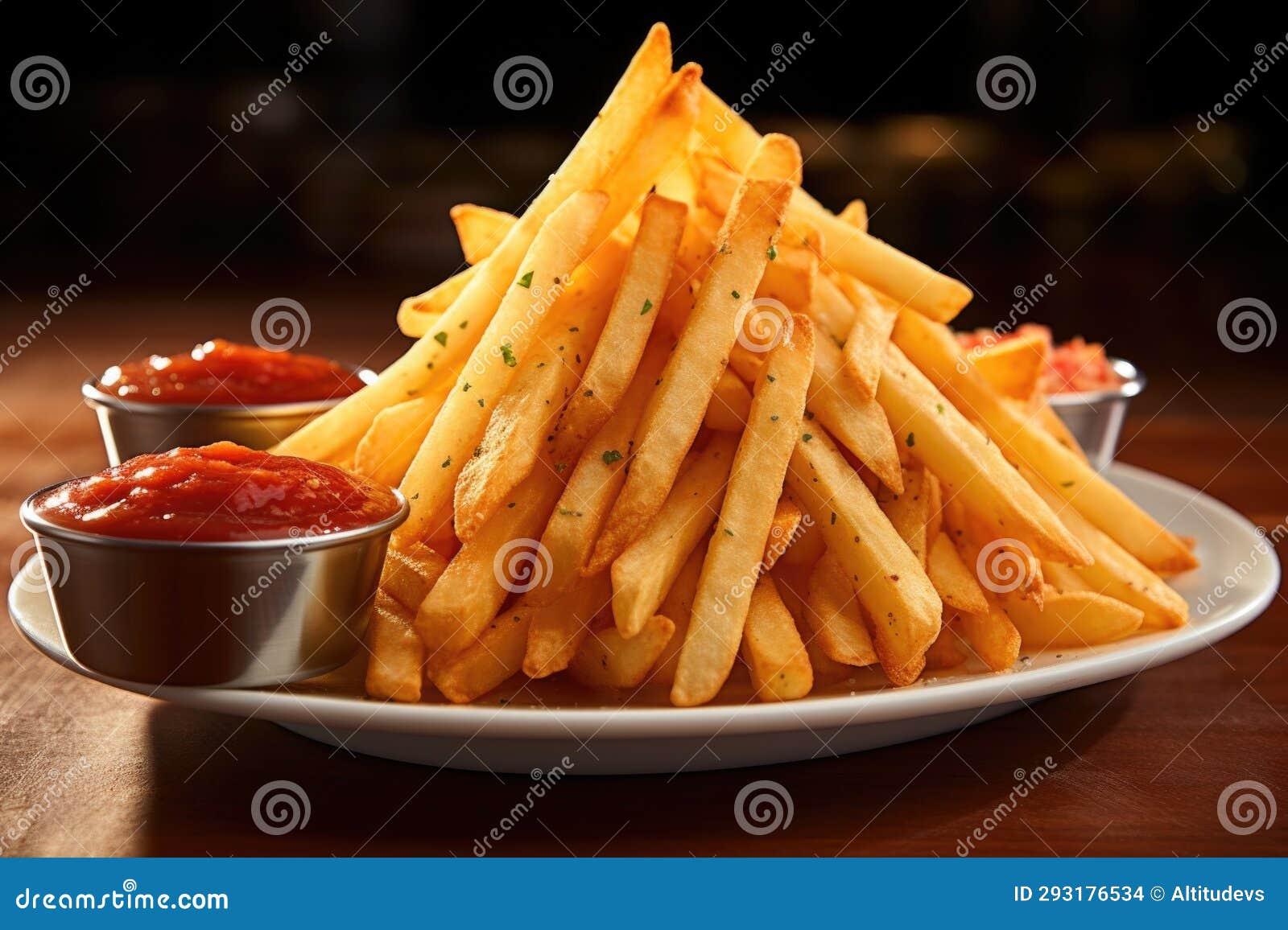 French Fries Stack Shaped Like a Pyramid Stock Photo - Image of pyramid ...
