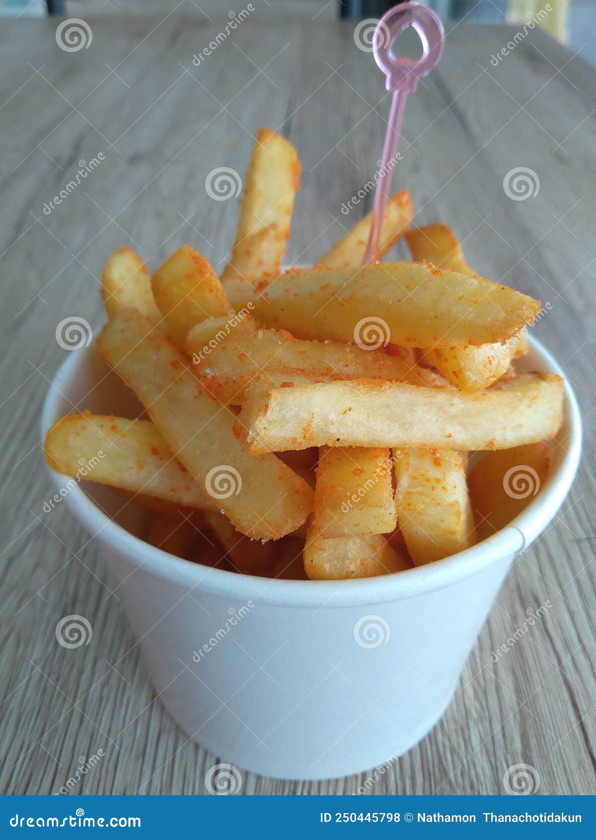 French Fries in a White Cup Stock Photo - Image of white, meal: 250445798