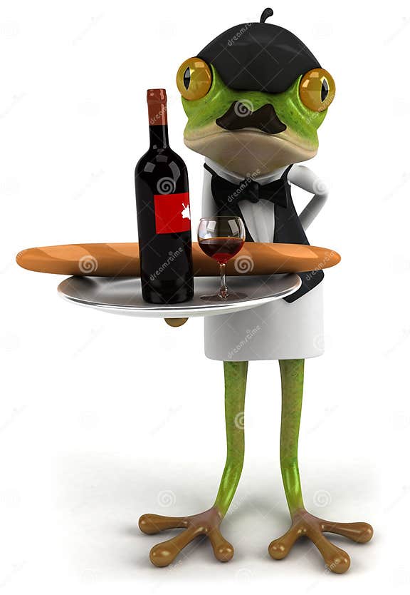 French frog stock illustration. Illustration of glass - 14379951