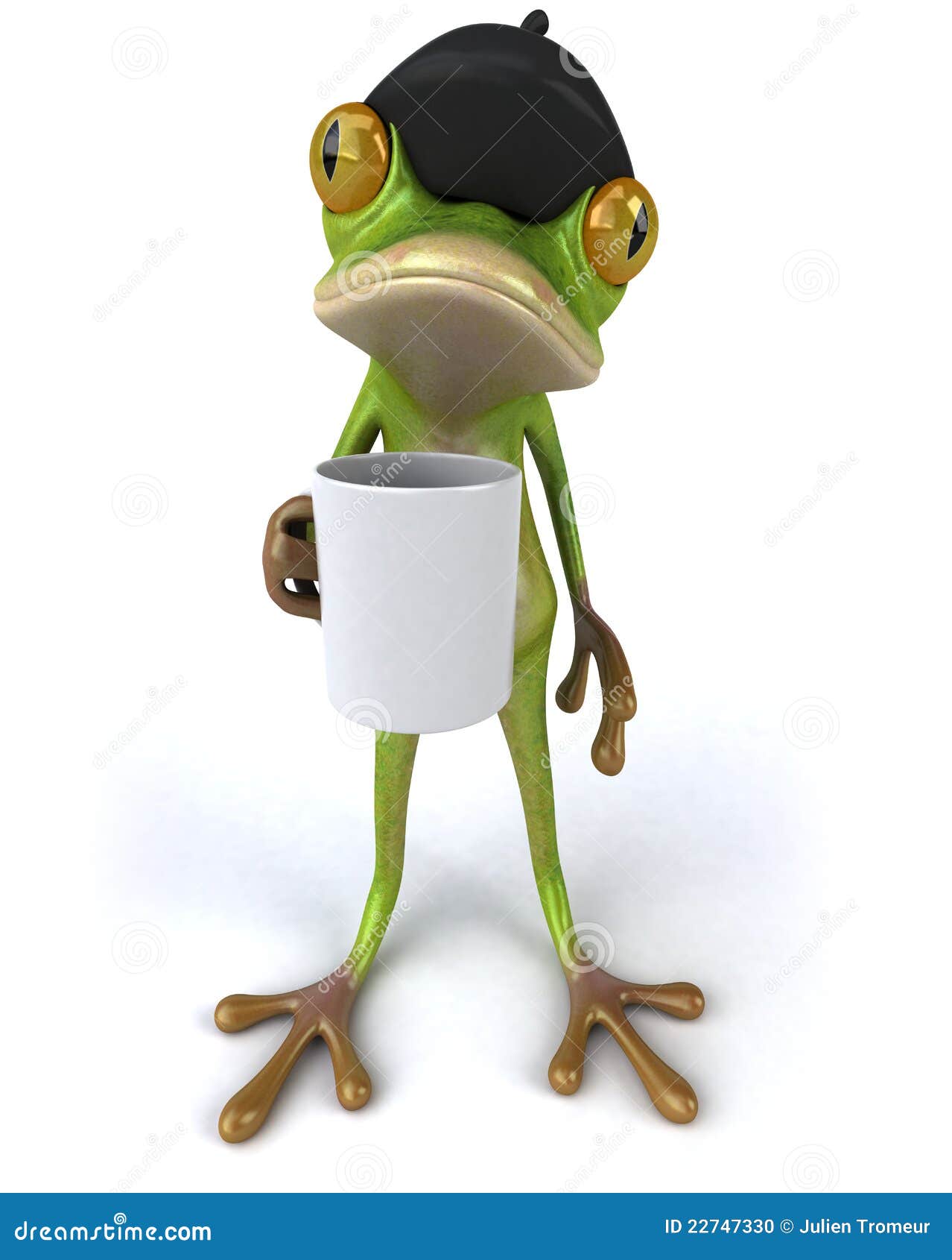 French frog stock illustration. Illustration of beret - 22747330