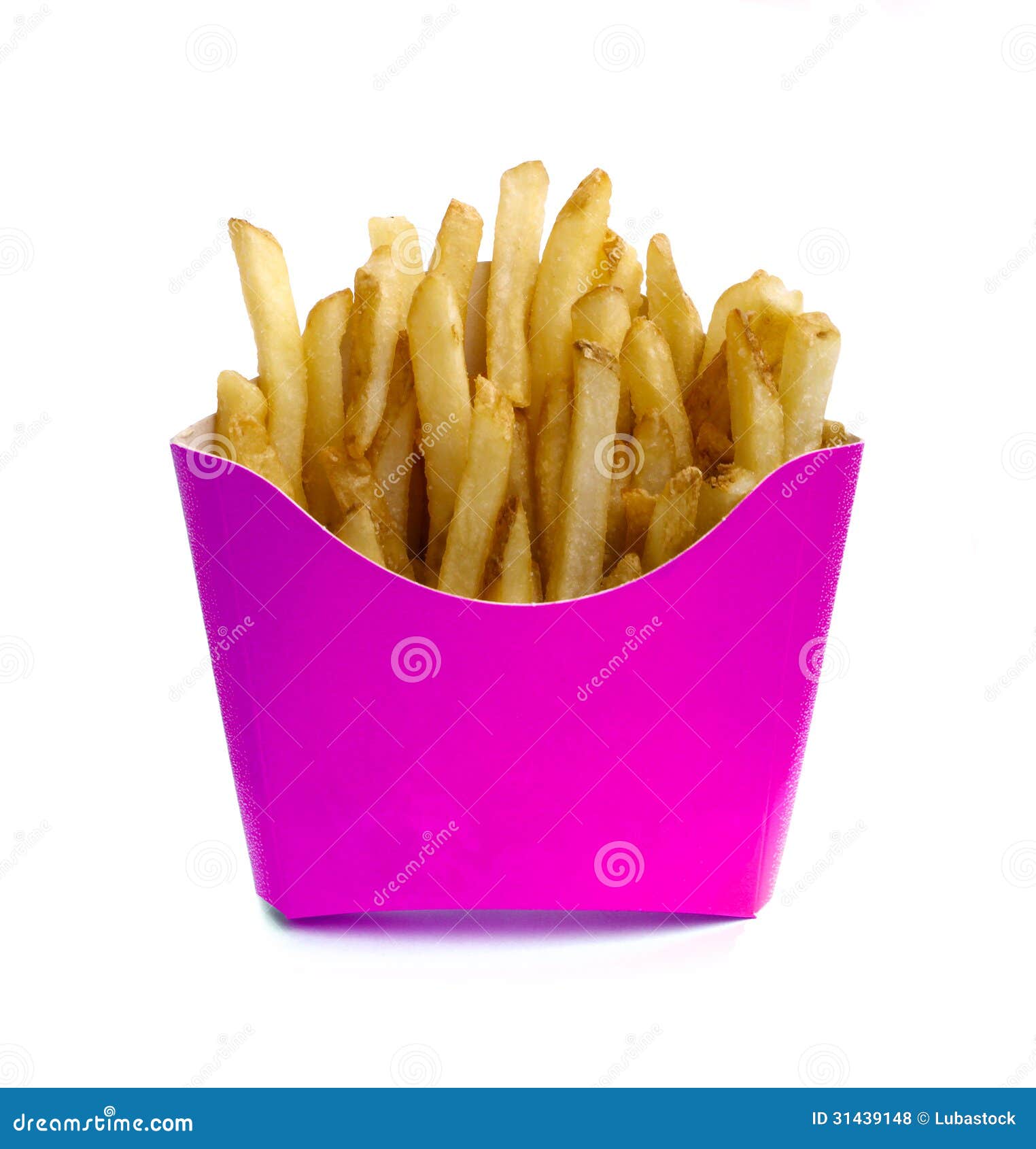 French fry in pink box stock photo. Image of fastfood - 31439148